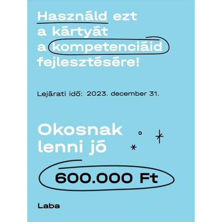 LABA HUNGARY 600 000 Ft értékű Ajándékutalvány, Felhasználható: 2023.12 ...