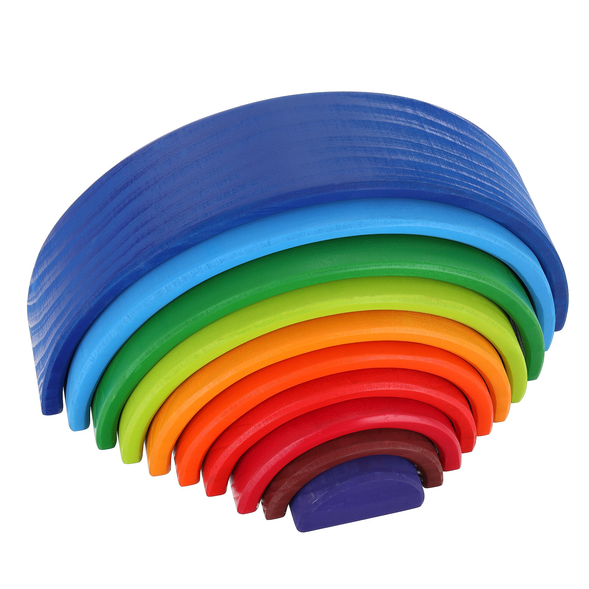 Puzzle din lemn curcubeu 10 elemente - eMAG.ro