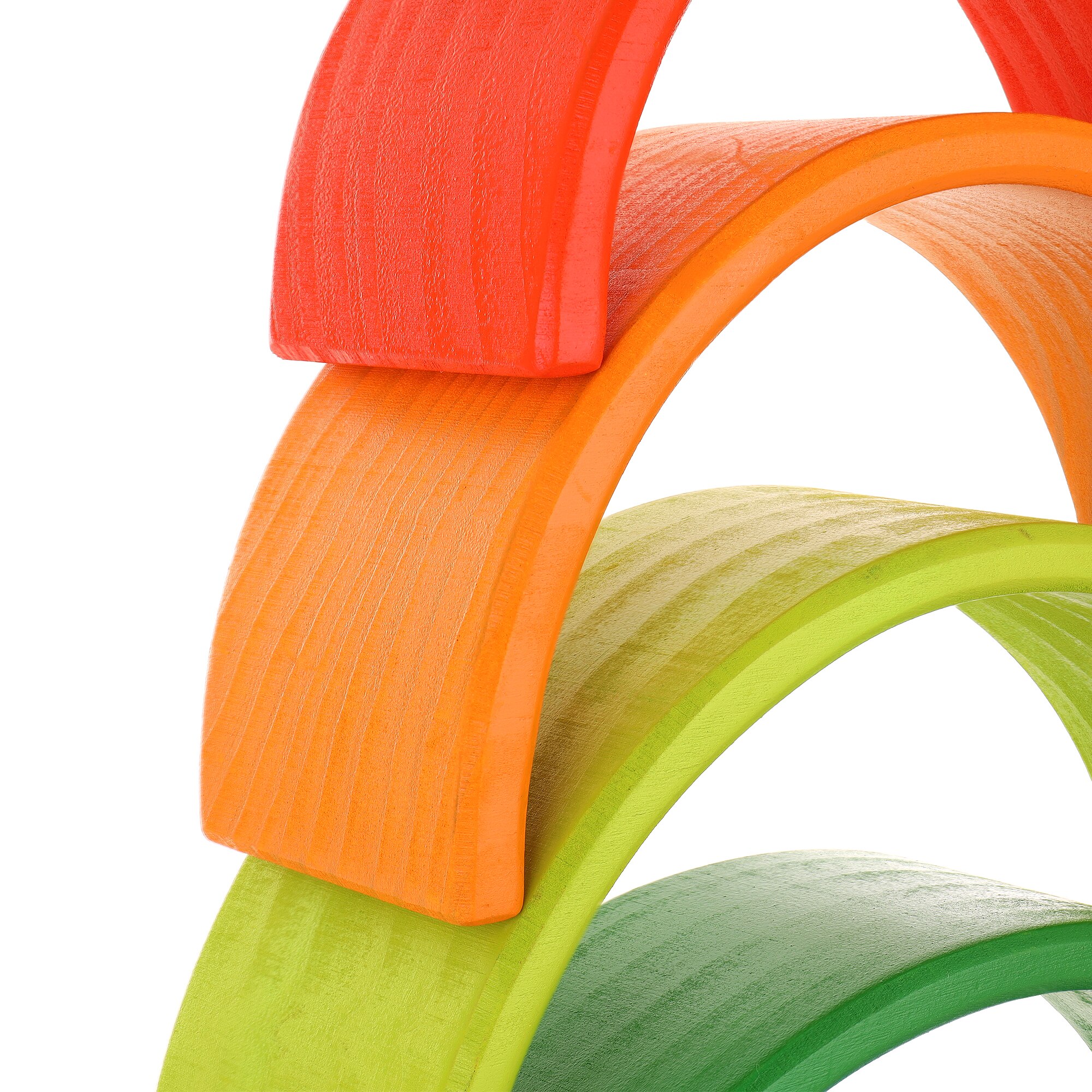 Puzzle din lemn curcubeu 10 elemente - eMAG.ro