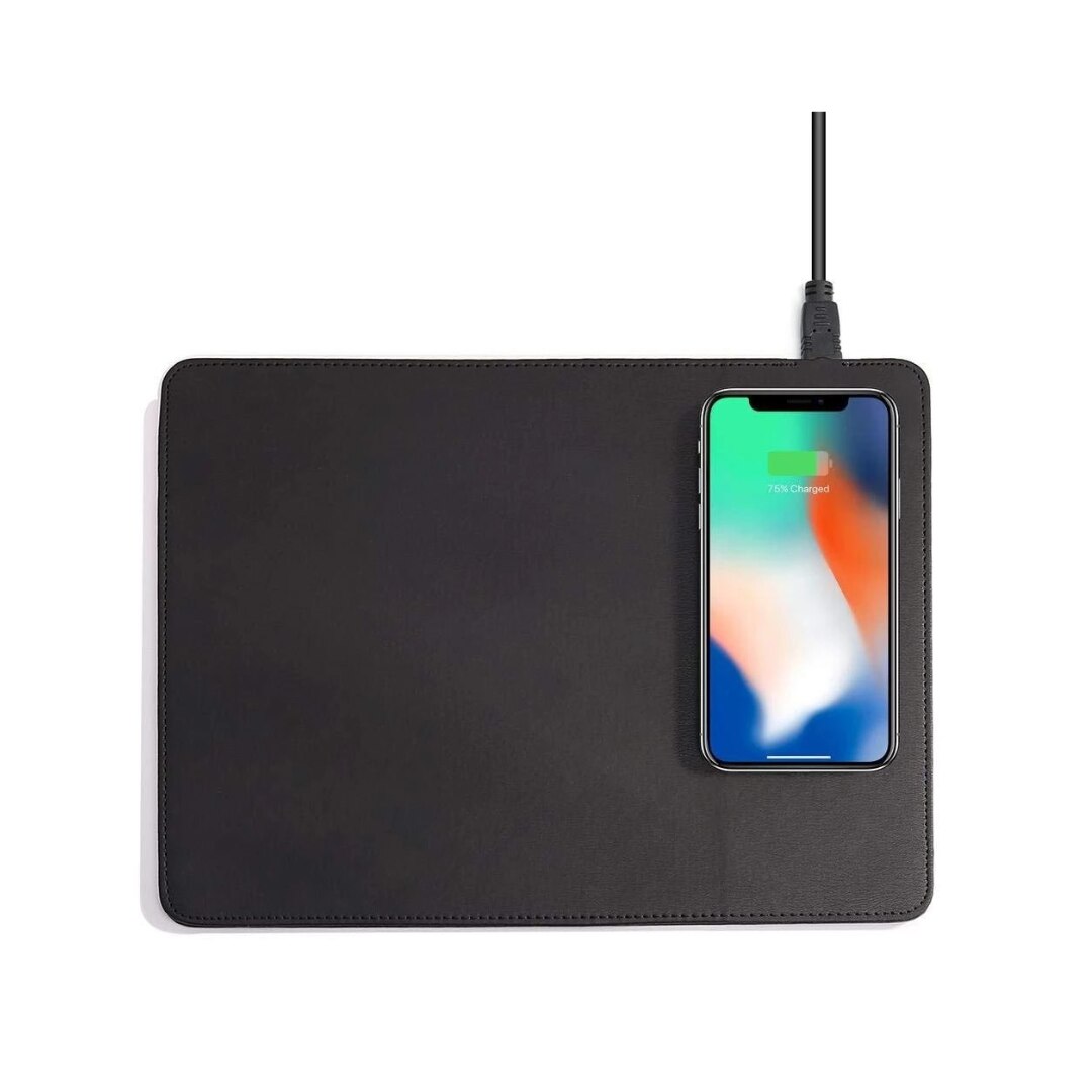 Mouse Pad Andowl cu incarcator wireless, 10 W, cablu de conectare ...