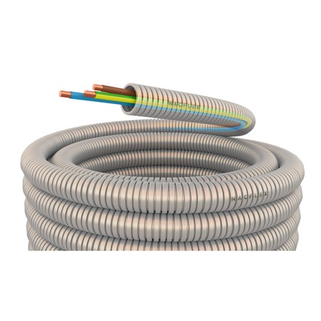 Tub copex cablat 16mm 750nm ignifugat, conductor rigid inclus la ...