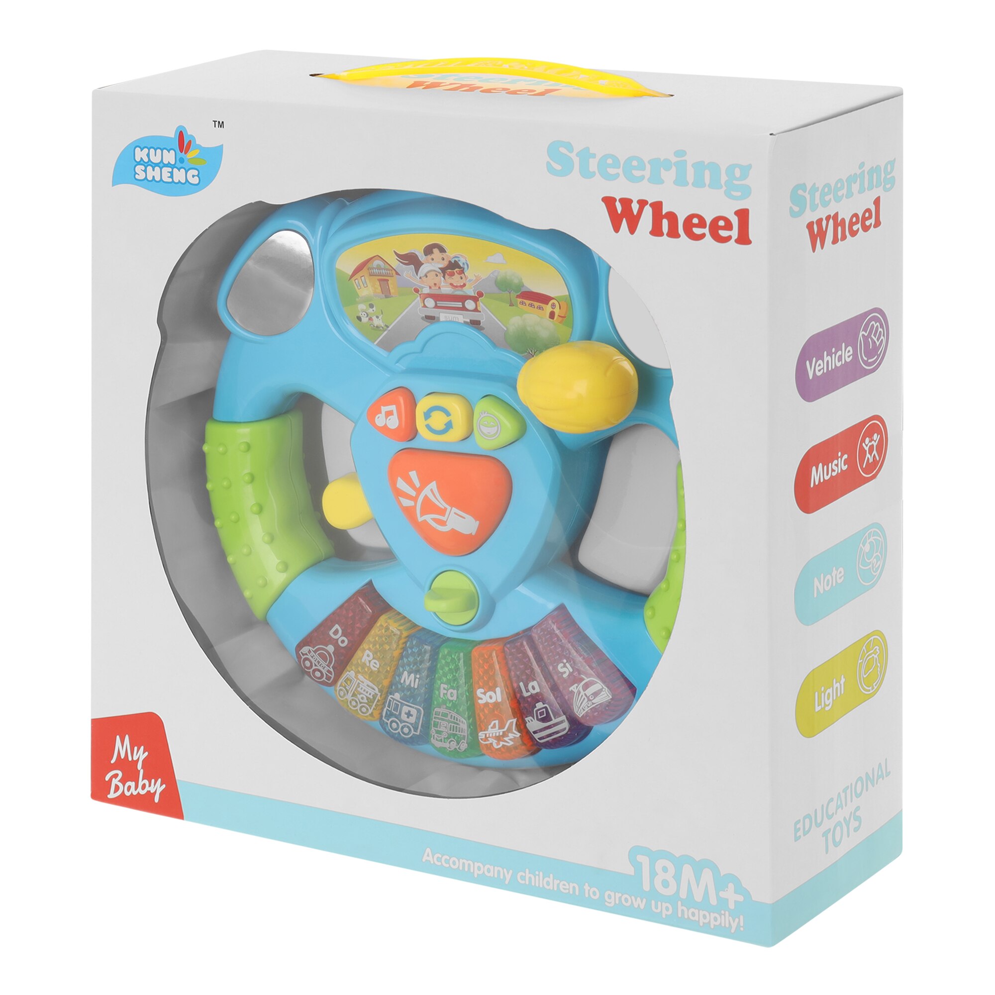 Volan interactiv pentru copii - reda melodii si straluceste - eMAG.ro