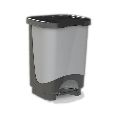 Cos Gunoi Casandra, Sterk, Gri, Plastic, 37.5 x 25.5 x 23.5 cm - eMAG.ro