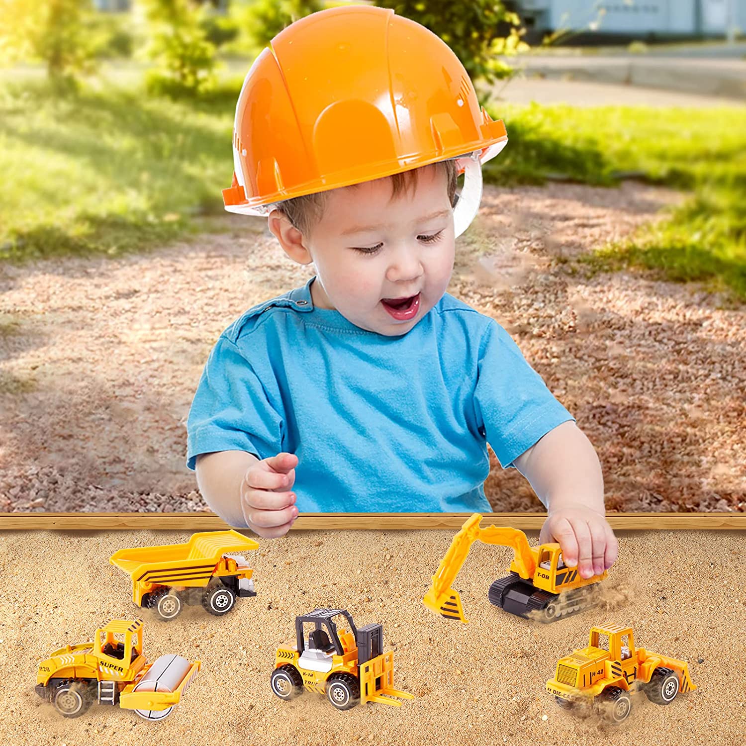 Set 6 utilaje si elicopter Pitikot®, Seria de inginerie in constructii ...