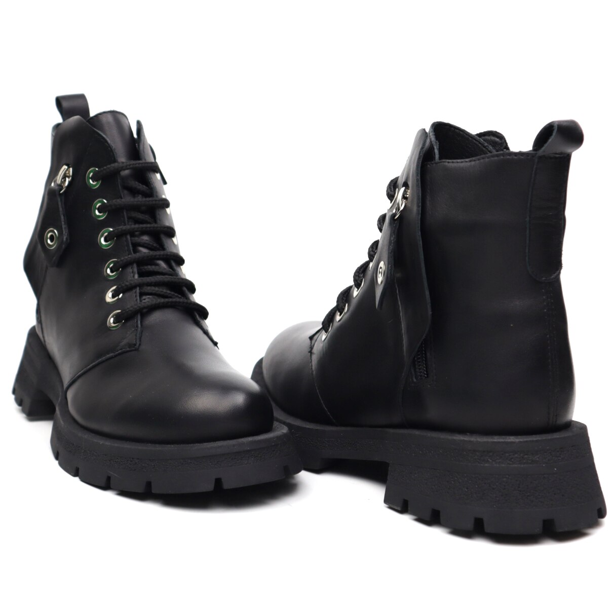 Дамски боти D26 черни, Anna Viotti, 37 EU - eMAG.bg