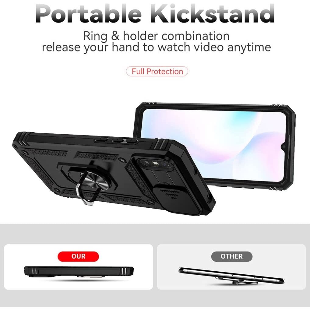 Защитен силиконов калъф за телефон Redmi 9A / Redmi 9AT camshield pro ...