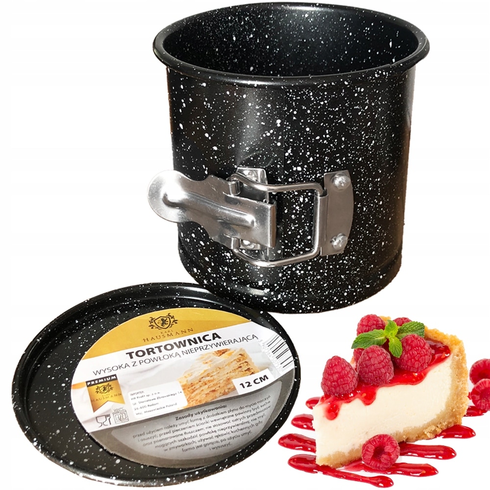 Forma tort, Karl Hausmann, Antiaderenta, Inox, 12 cm, Negru - eMAG.ro