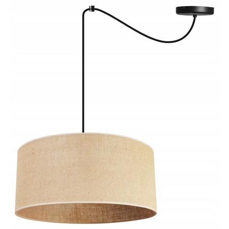 Lustra stil spider, reglabile, Textil, Bej, 200cm, SPIDER JUTA 2450/40 ...