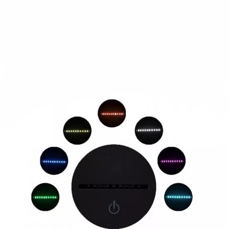 3D led Illúzió lámpa Autó 2 Bluetooth-os világítós talp - eMAG.hu