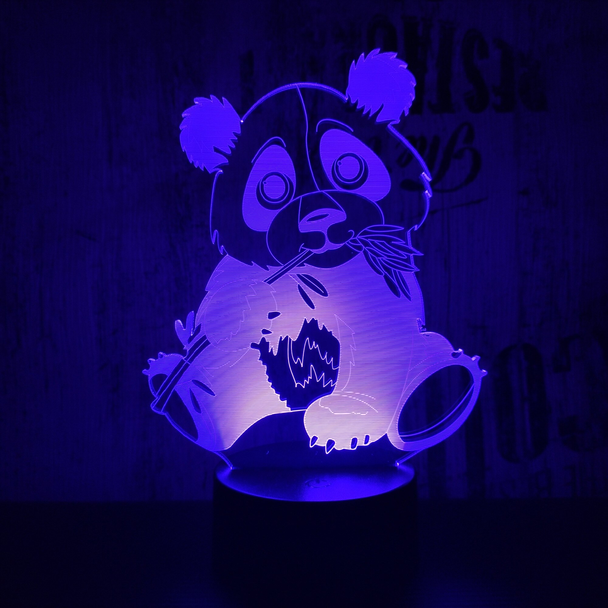 Lampa de veghe, Gaopin, 3D, Model Urs panda, Transparent - eMAG.ro