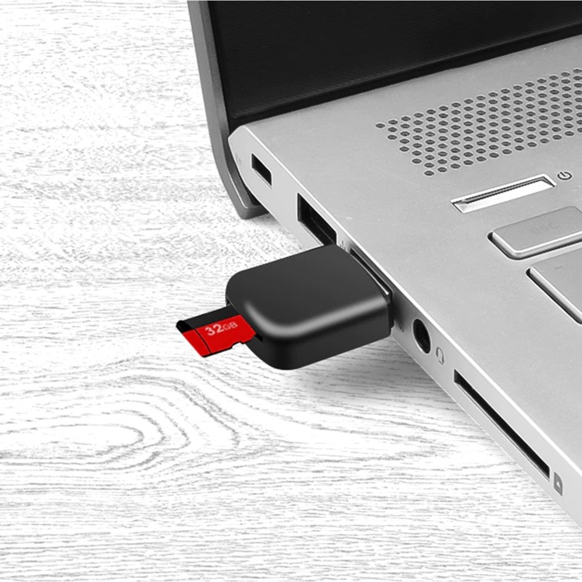 Cititor carduri de memorie microSD/TF, Zola®, forma de pendrive, USB 1. ...