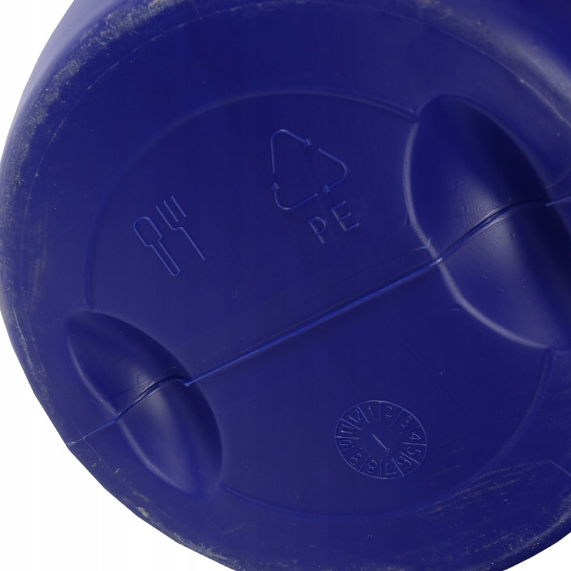 Butoi cu capac Sterk, Plastic, 60l, Albastru/Negru - eMAG.ro