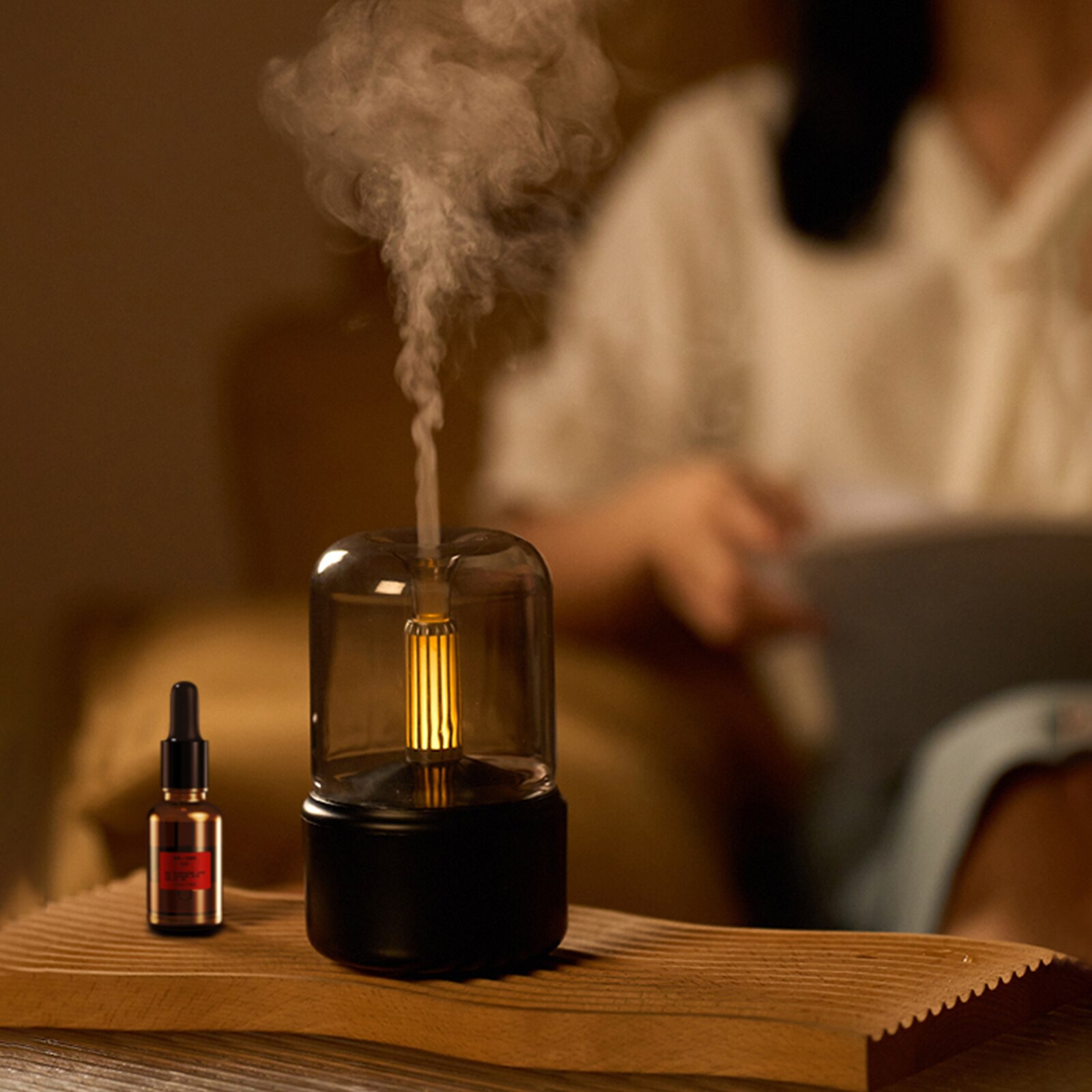 Аромадифузер WALALLA, 120 мл, Черен. - eMAG.bg