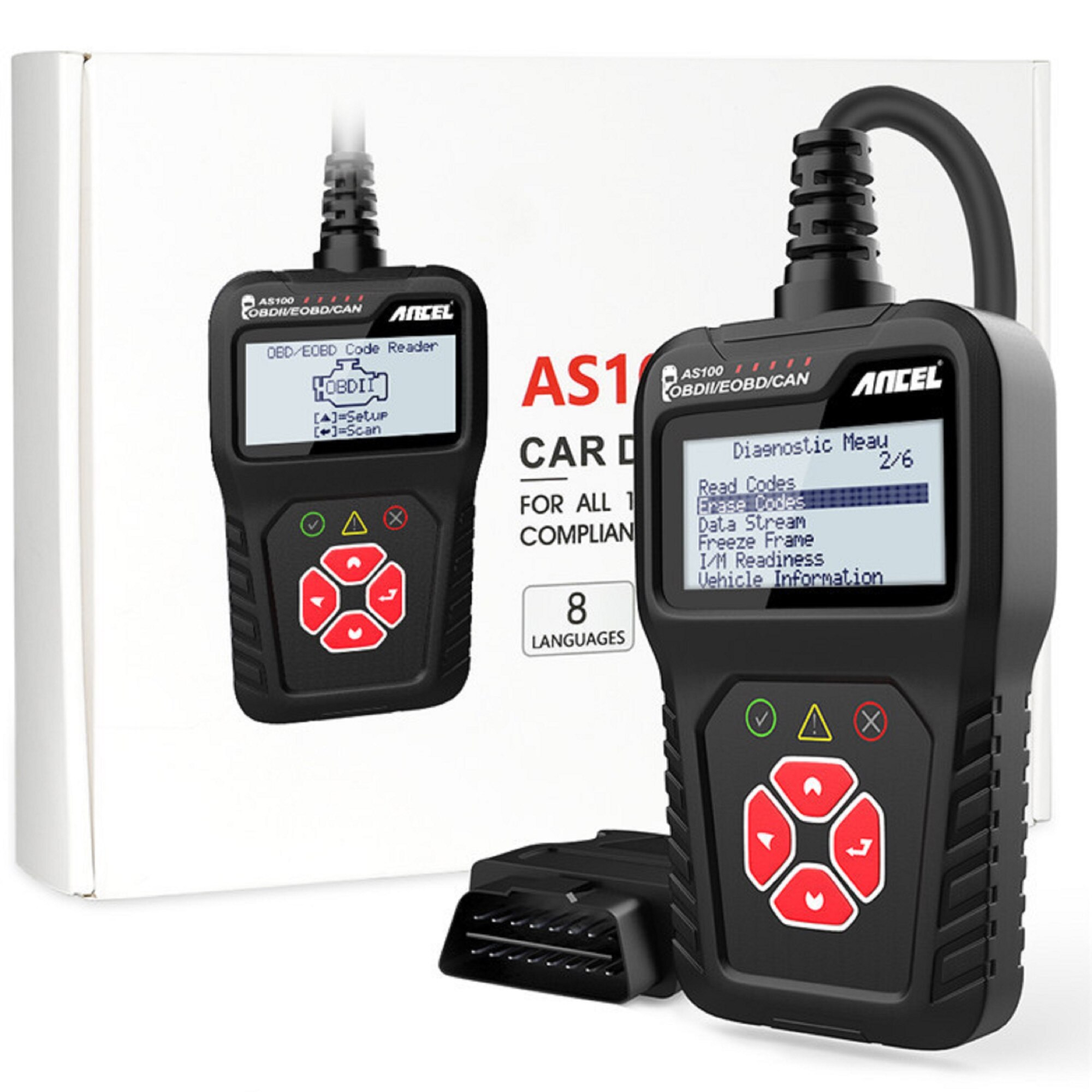 Tester automat de diagnosticare, iLogic, OBD2, LCD, 7x11x2 cm, Negru ...