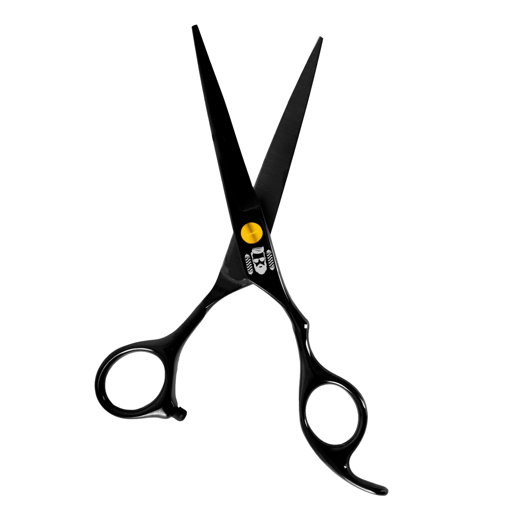 Set frizer, Foarfece drepte si un subtire, iLogic, Inox, Negru - eMAG.ro