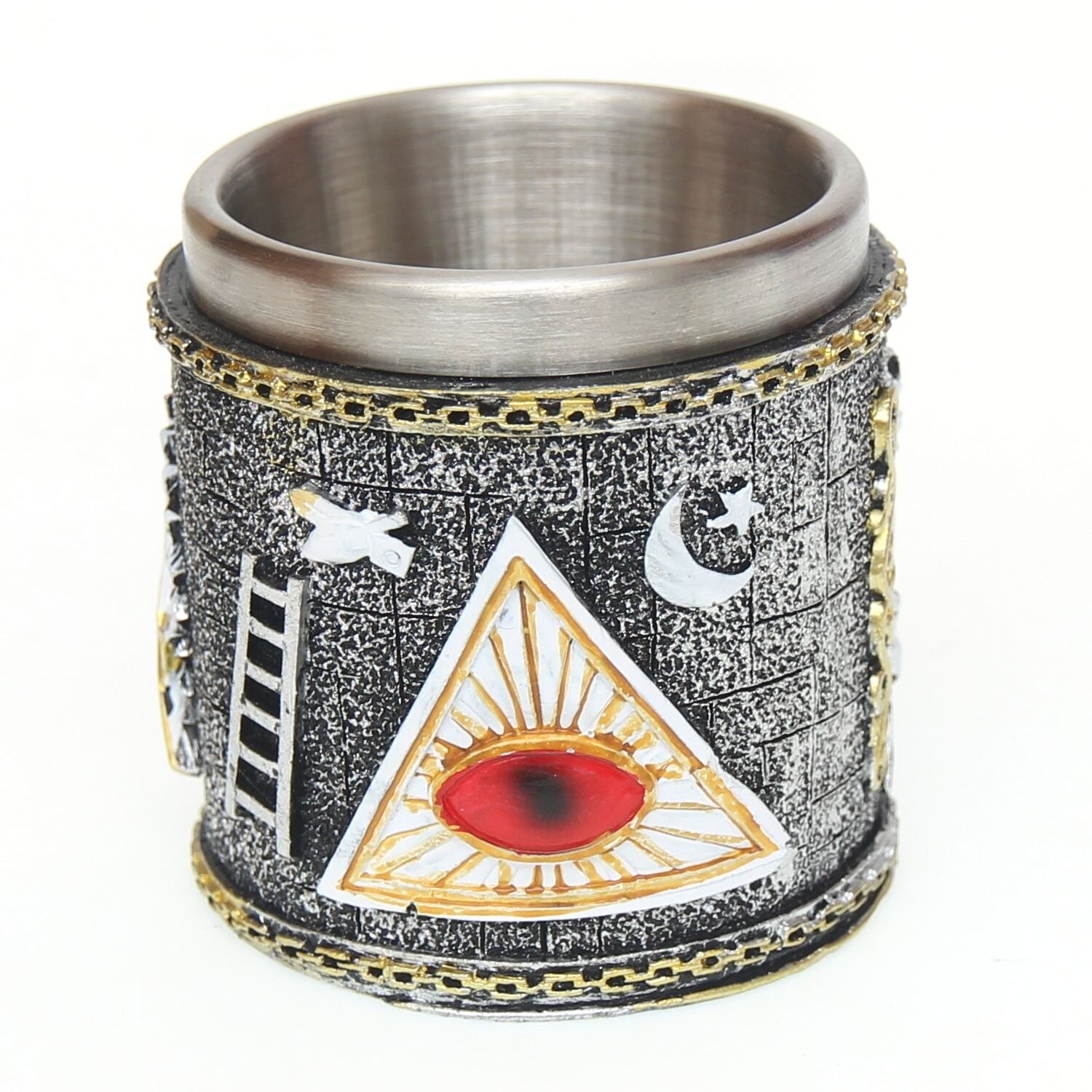 Pahar Shot Masons 5.7cm 50ml decorat 360grade Tole 10 Imperial 39152 ...