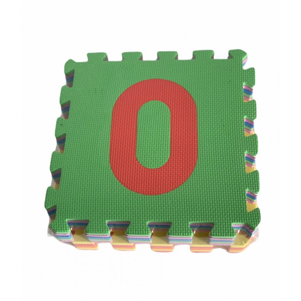 Set Covor puzzle pentru protectie pardoseala, model cu numere, 31.5x31 ...