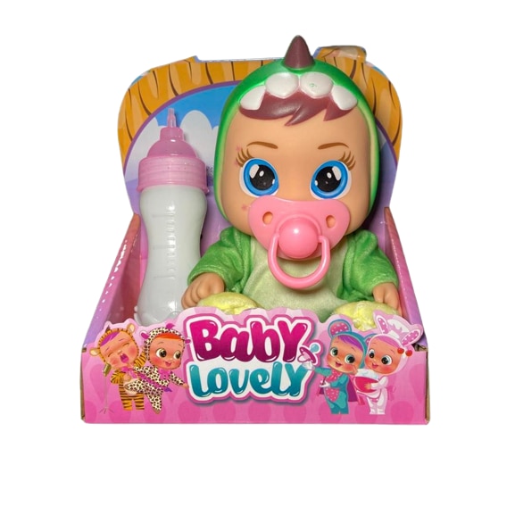 Papusa bebelus plangacios, Baby Lovely, cu biberon si suzeta, cu ...