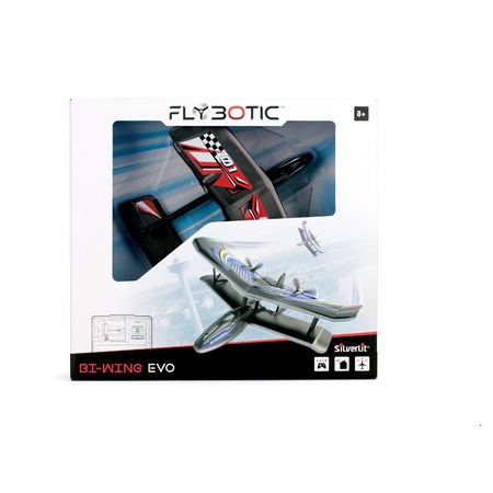 Avion cu telecomanda Silverlit Flybotic Bi-Wing Evo, 8+ ani, 2.4 Ghz ...