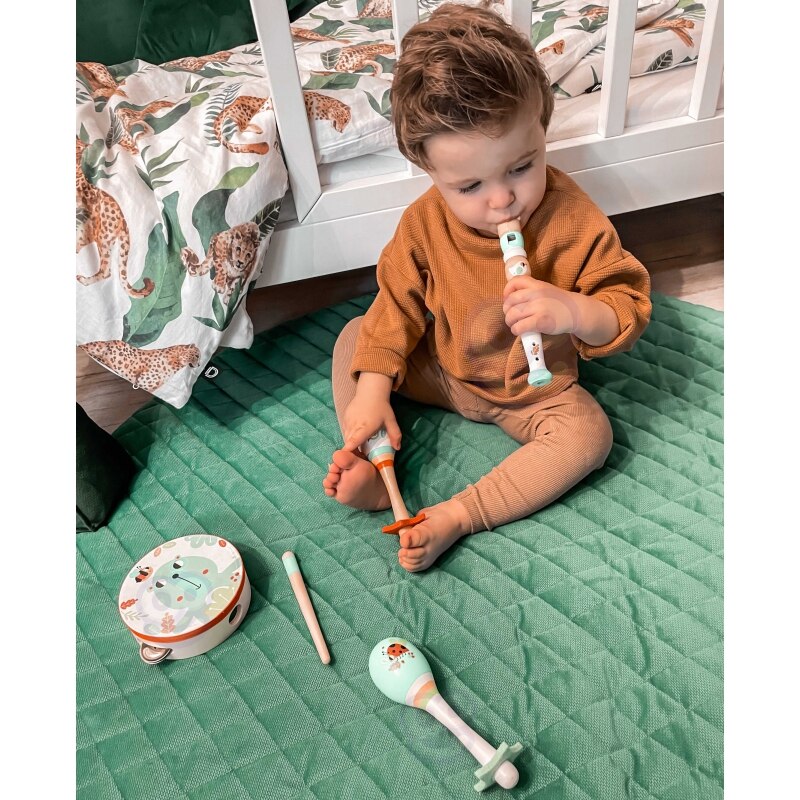 Set instrumente muzicale pentru copii Tooky Toy, Xilofon, Toba, Flaut ...