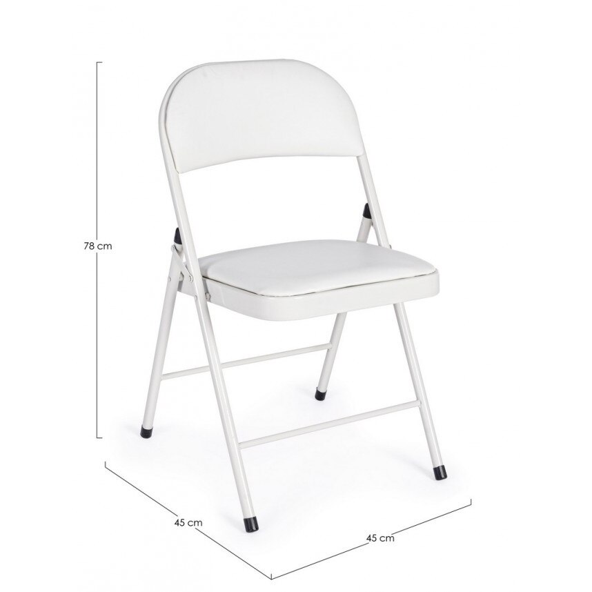 Set 4 scaune pliabile bej Felicity 45x45x78 cm - eMAG.ro