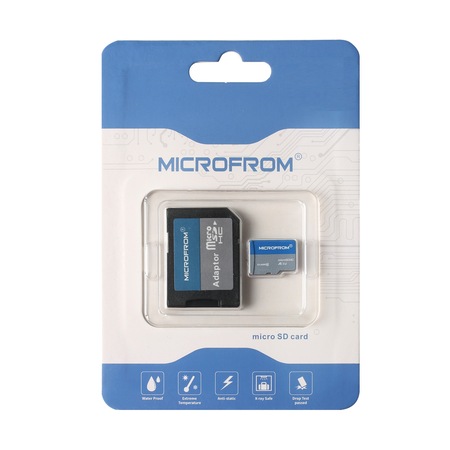 Карта памет MicroSD-HC, 128 GB, с адаптер, водоустойчива - eMAG.bg