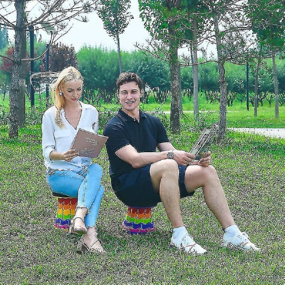 Scaun telescopic pliabil pentru camping si pescuit Scaun retractabil ...