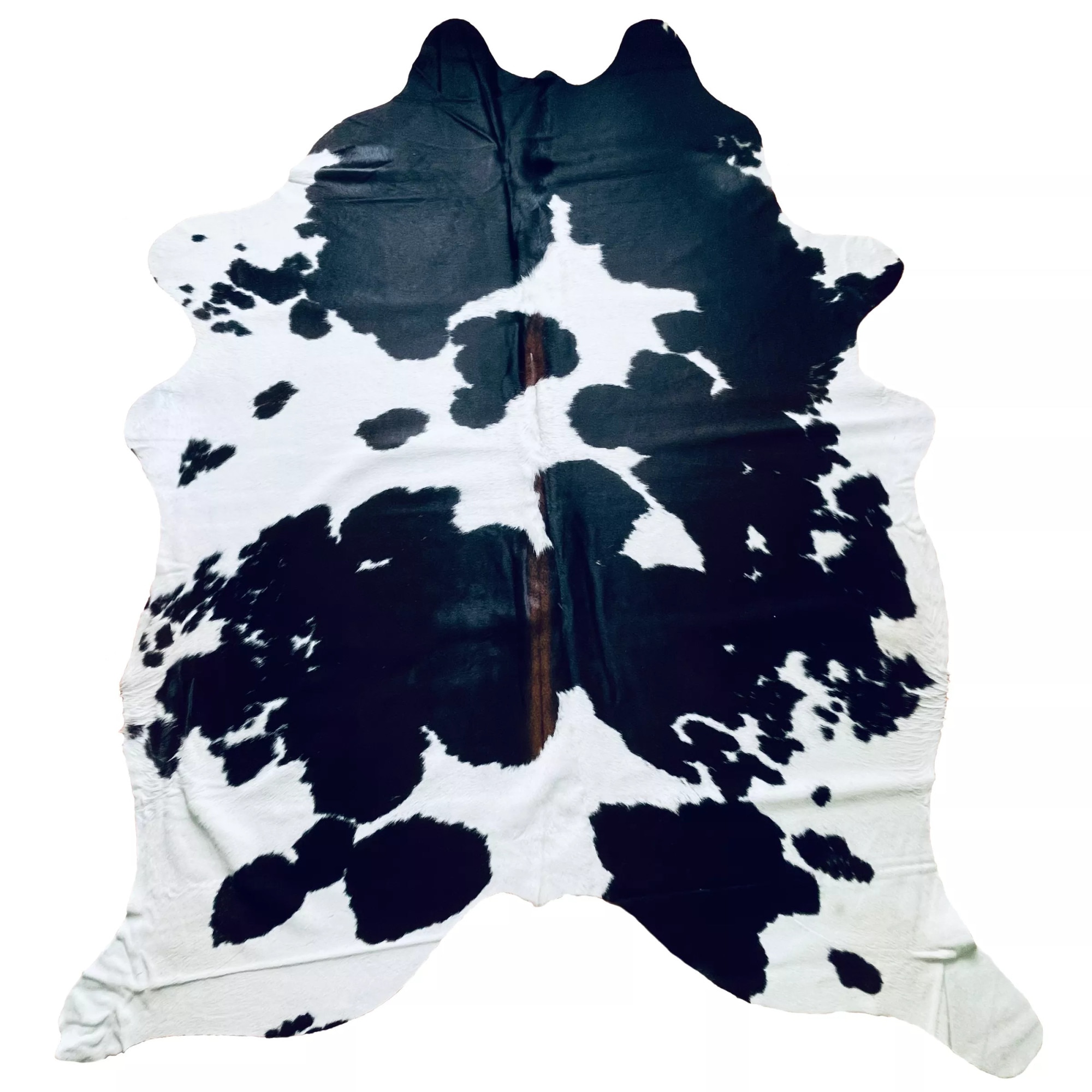 Covor din Piele de Vaca Negru-Alb, 230x190cm - eMAG.ro