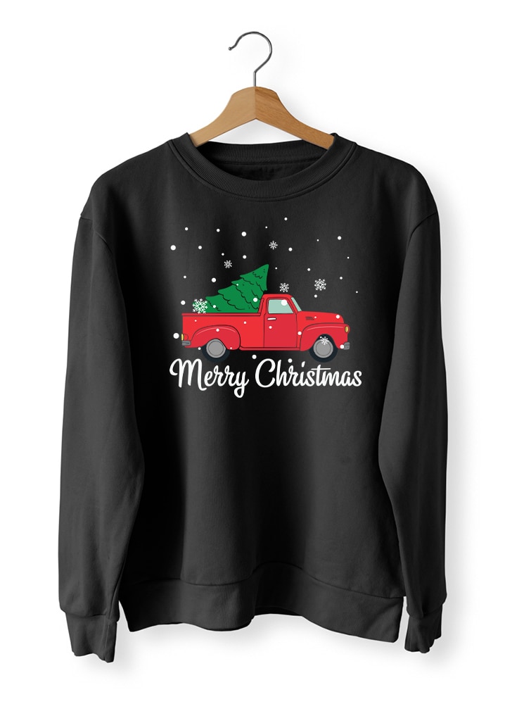 Bluza Craciun Femei Merry Christmas Tree Shopping - eMAG.ro