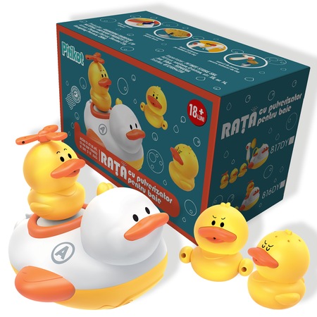 Jucarie de baie cu pulverizator de apa Pitikot ®, pentru bebelusi si ...