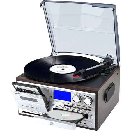 Pick-up stereo cu Bluetooth, Radio FM, Casetofon, USB, card SD, CD ...