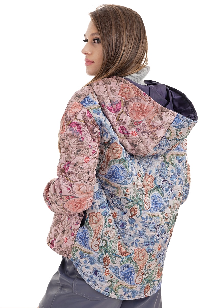 Geaca dama multicolor impermeabila cu gluga, Inga Valerie, 38 EU - eMAG.ro