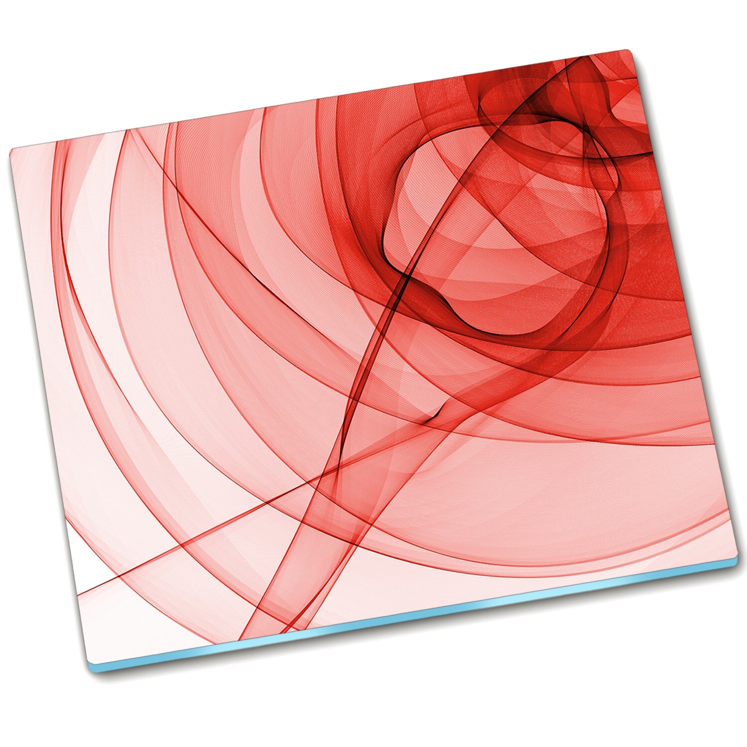 Tocator, Tulup, Linii abstracte, 60 x 52 Rosu - eMAG.ro