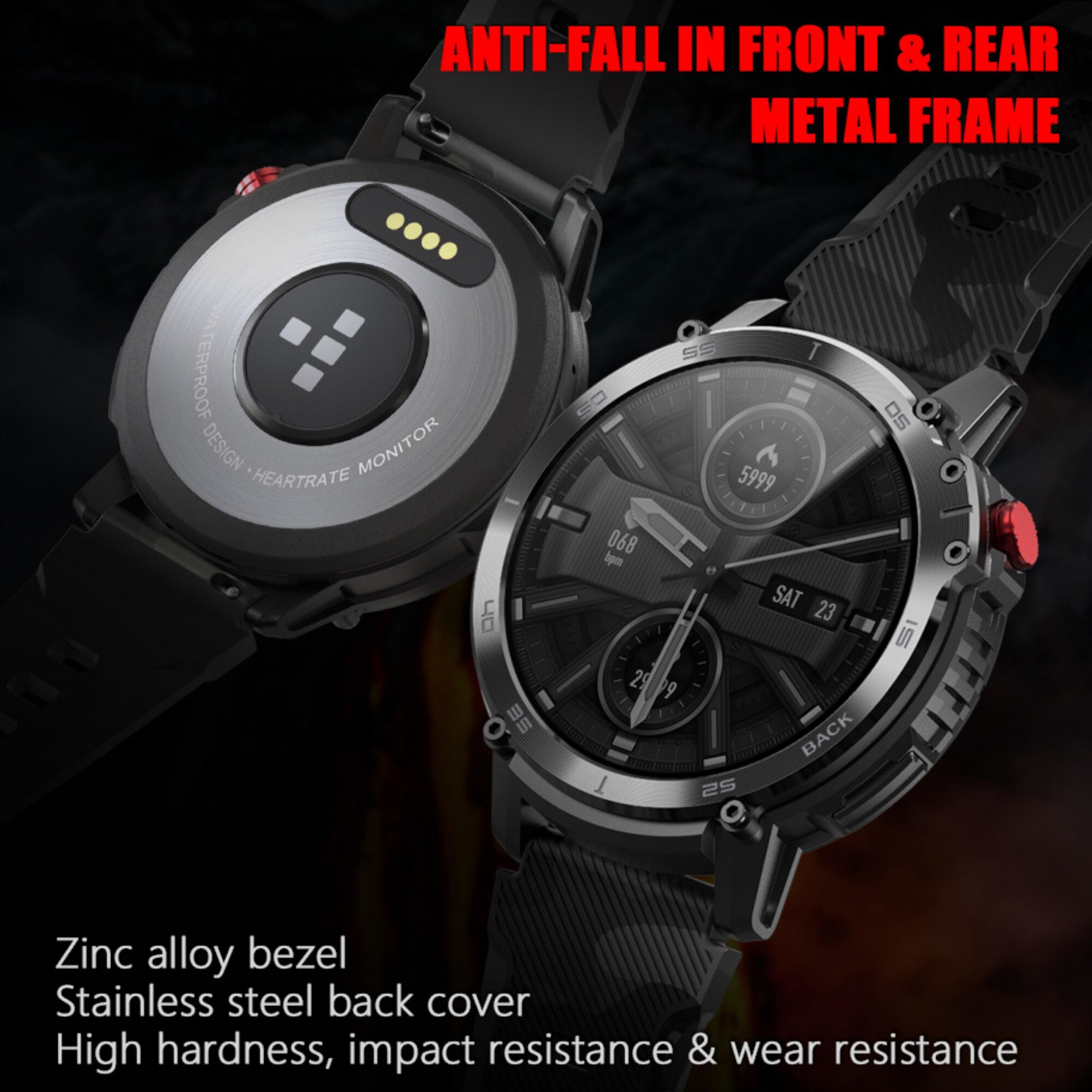 Ceas Smartwatch Sport 1.6”, 4GB Memorie, ESL by Essential Level®, Apel ...