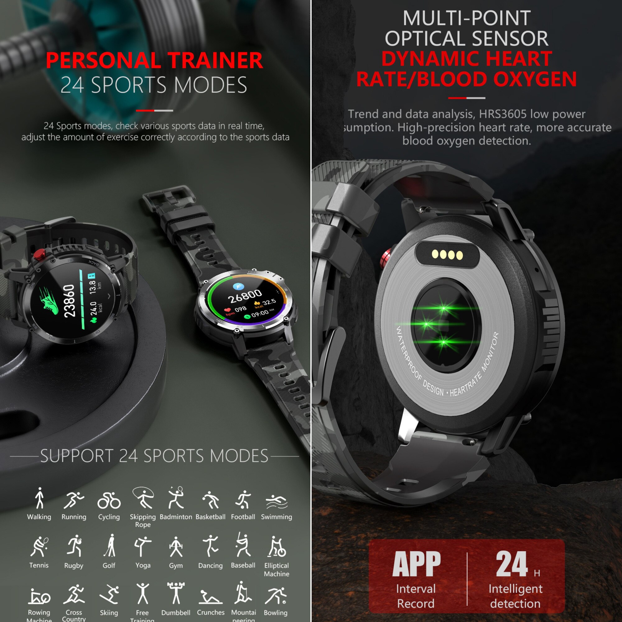 Ceas Smartwatch Sport 1.6”, 4GB Memorie, ESL by Essential Level®, Apel ...