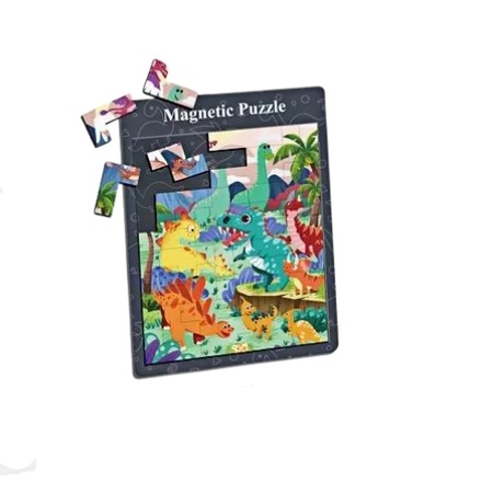Puzzle Magnetic 30 Piese - Dinozauri - eMAG.ro
