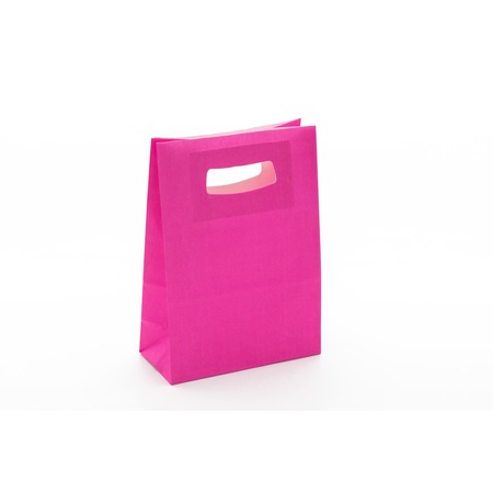 Punga cu maner decupat Pink, Publiserv, 18 x 25 x 9 cm - eMAG.ro