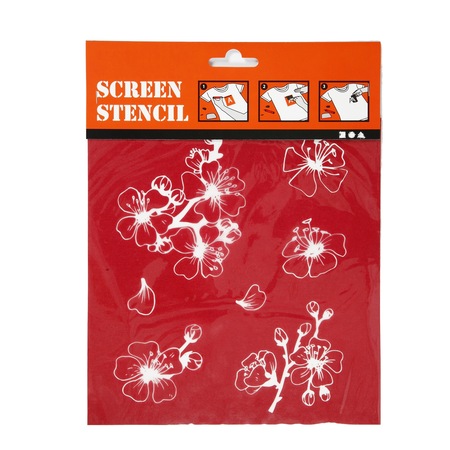 Sablon serigrafie, flori, 20x22 cm - eMAG.ro