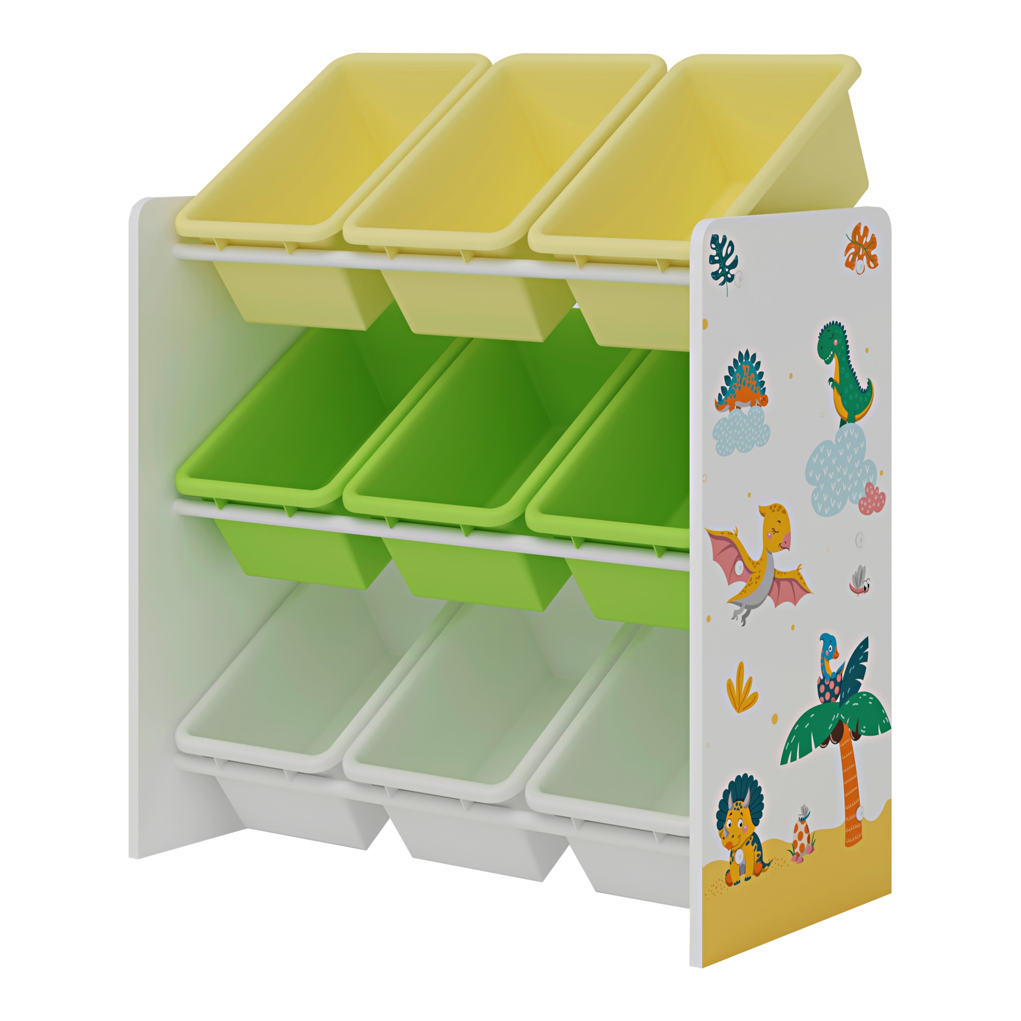 Raft camera copii, en.casa, Muxia, 60 x 62 x 26,5 cm, pal, plastic ...