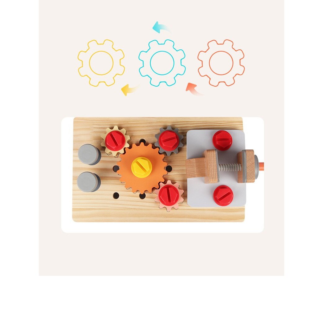 Mini Banc de Lucru Multifunctional cu Unelte din Lemn, Atelier de scule ...