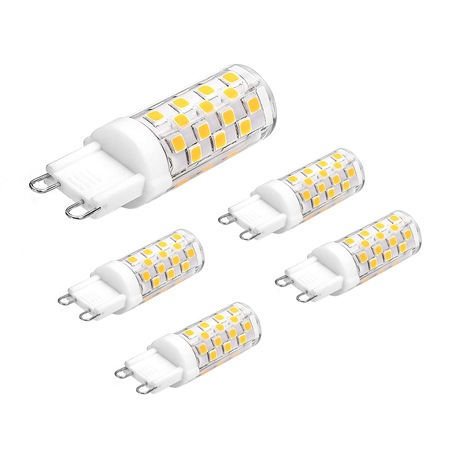 Set 5 becuri LED, MatchEasy, G9, 5W, 660 lm, Lumina calda 2700K, Alb - eMAG.ro