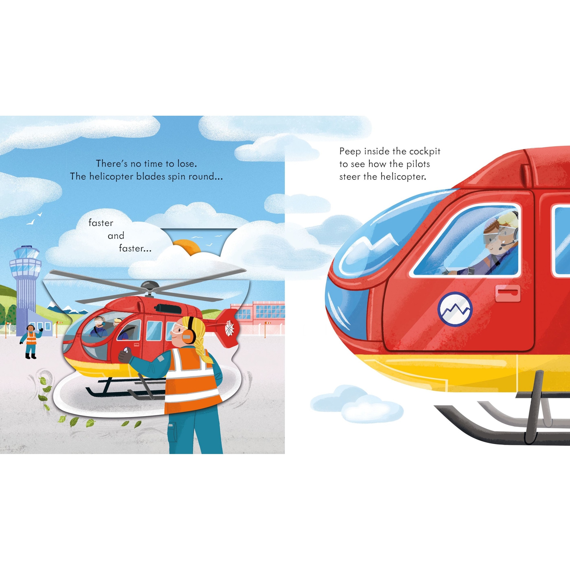 Flip book, Peep Inside How a Helicopter Works, Usborne - eMAG.bg