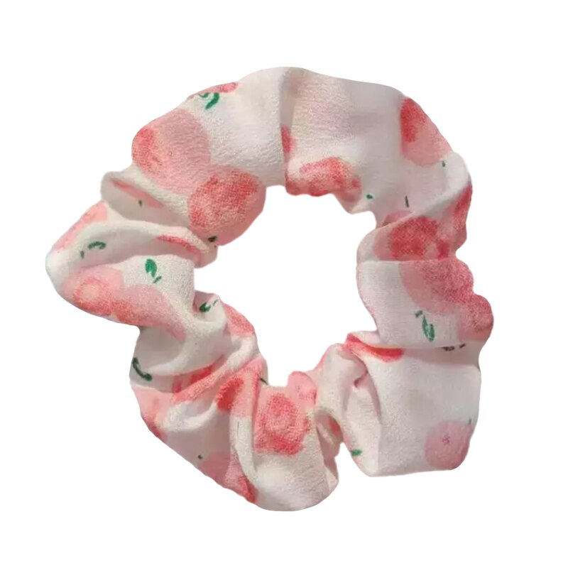 Elastic pentru par, model fructe delicioase, alba transparent cu mere ...