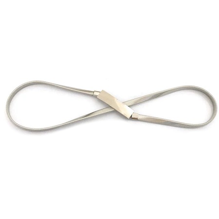 Curea de dama elastica Elegante, Metal, Argintiu CR003 - eMAG.ro