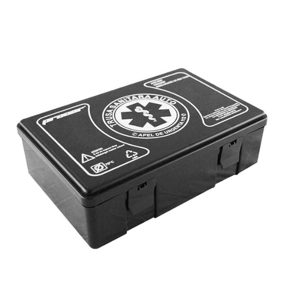 Kit auto, 1 trusa medicala, 2 triunghi reflectorizant, 1 vesta, 1 ...