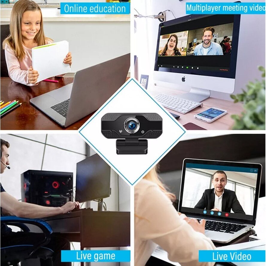 Camera WEB full hd, Zola®, 1080P, cu microfon, PLUG&PLAY, unghi de ...