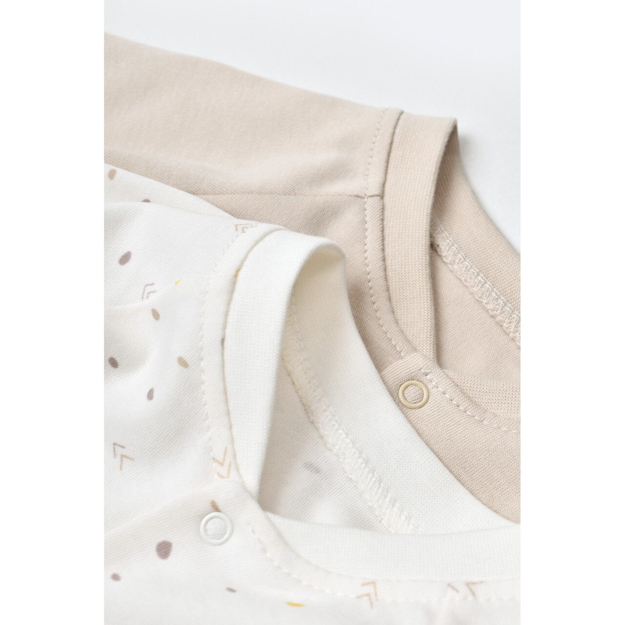 Комплект от 2 гащеризона с дълъг ръкав и дълъг панталон с буйки 100% ...