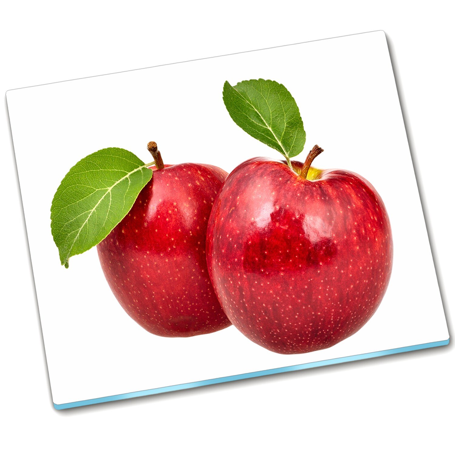 Tocator pe sticla, Tulup, Mere rosii, 60 cm x 52, Rosu - eMAG.ro