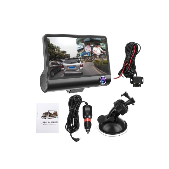 Camera Auto Tripla Eliandeco ®, Cu Filmare Fata, Interior Si Marsarier ...