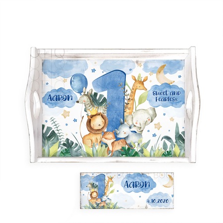 Tava mot copil si cutiuta prima suvita Safari Baby Kids Blue – Tavita ...